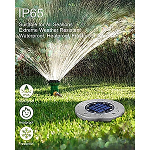 UFOND 12 Pack Solar Ground Lights，Outdoor Waterproof LED Solar Garden Lights, Disk Lights for Lawn Pathway Yard Walkway Driveway Patio Deck, Solar Lights (Cold White)