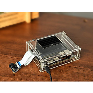 Waveshare Jetson Nano Acrylic Case Specialized for Jetson Nano 2GB Developer Kit Precise Opening Design Easy Access for GPIO and Camera Port