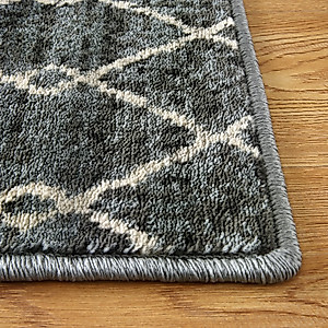 COZYLOOM Large Area Rug for Bedroom Non-Shedding Non-Slip 8x10 Carpet Traditional Rug for Living Room Bedroom Dining Room Kitchen Office Nursery Home Decor,Grey