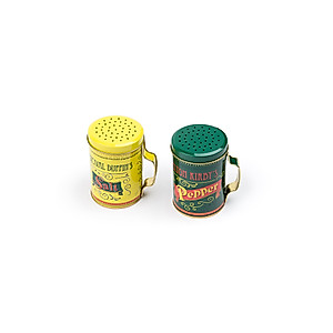 Fox Run Salt and Pepper Shakers with Handle Set, 2.75 x 3.5 x 4 inches, Multicolored