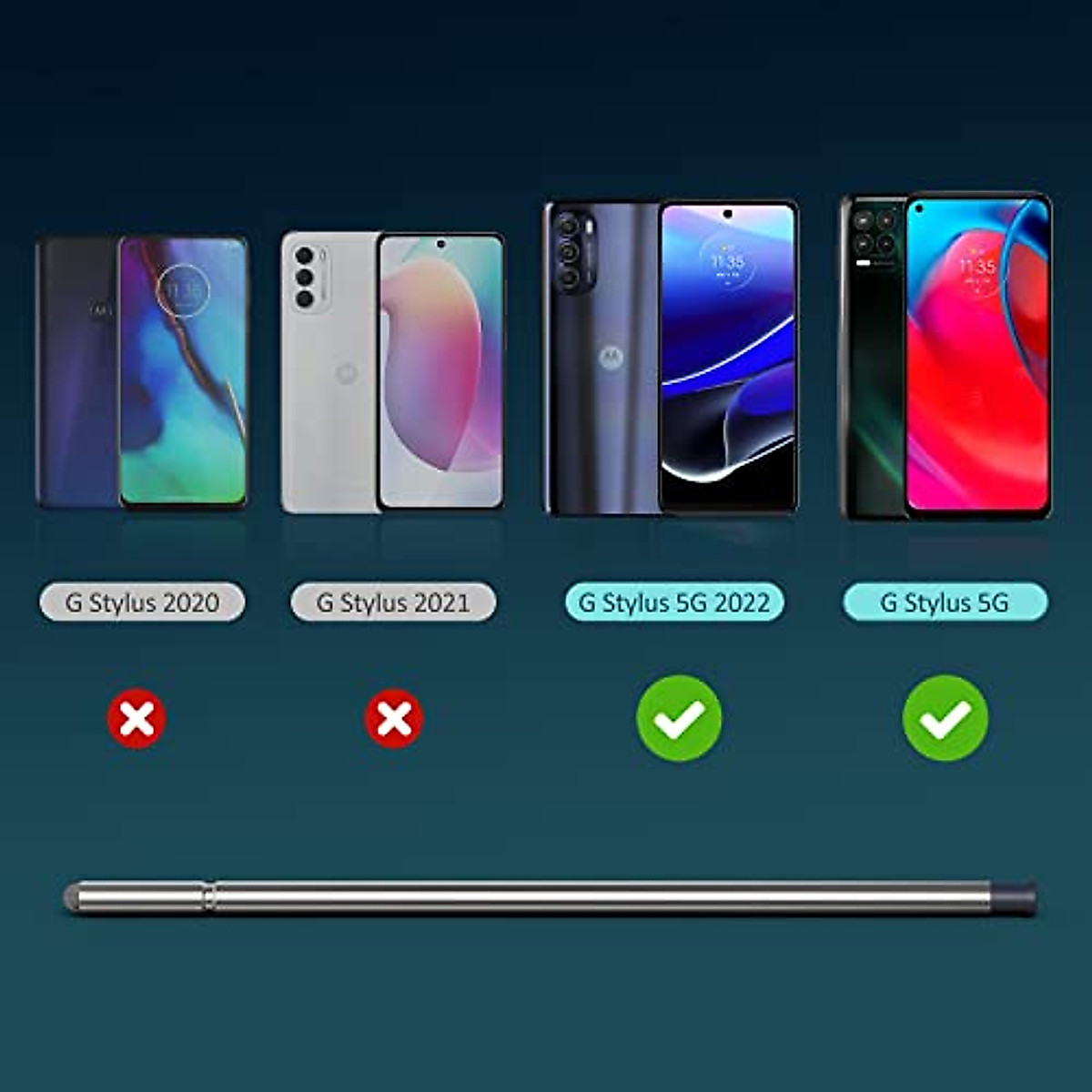 Stylus Pen for Moto G Stylus 5G Touch Screen Pen Replacement for Motorola XT2131 2021 Touch Parts Stylus S Pen