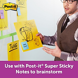 Post-it Super Sticky Big Notes, 11 in x 11 in, 1 Pad, 30 Sheets/Pad (BN11)