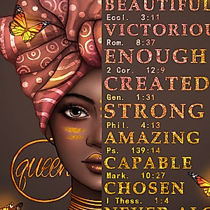 IAGM Black Woman Tote Bag - African American Shoulder Bags For Women - Black Girl Magic Satchel Handbags For Work School