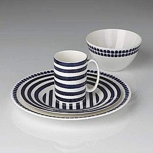 KATE SPADE Charlotte Street North 4-piece Set, 5.5 LB, Blue