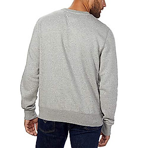 Tommy Hilfiger Men's Crew Sweatshirt (Large, Grey)