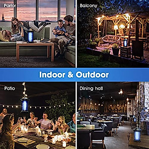 TELARD 20W Electronic Bug Zapper for Indoors Outdoor, Effective 4200V Electric Mosquito Zappers, Insect Fly Trap 2150 Sq. Ft Coverage Mosquito Killer for Home, Backyard, Garden, Patio