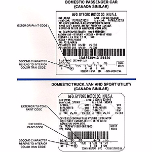 Genuine Motorcraft Touch Up Paint Bottle Vermillion Red E4 F1 & Clear Coat