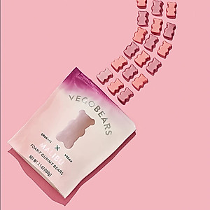 VegoBears Vegan Gummy Bears Variety Pack – Organic Gummy Bears, Vegan Gummies, Organic Candy, Vegan Candy, Gelatin-Free Gummies