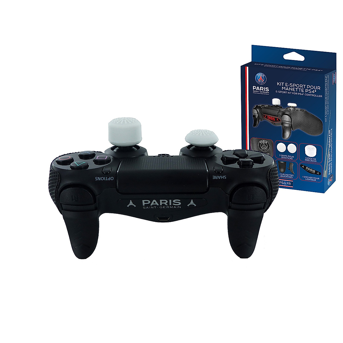 Subsonic - E-Sport Pack for Playstation 4 Controller - Official Licensed MCFC OM PSG Paris Saint Germain (PS4)