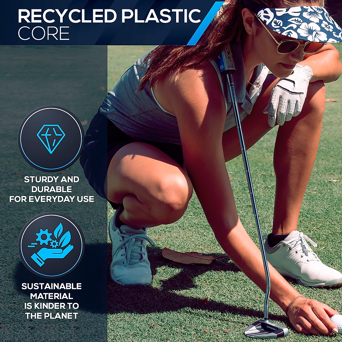 No Headache Women’s Sun Visor Round Brim Sun Visor Golf Visor Tennis Visor Pure White