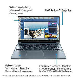 2020 HP Pavilion 15.6" FHD 1920 x 1080 Laptop AMD Ryzen 5 4500U 8GB SDRAM 512GB SSD Windows 10 Horizon Blue