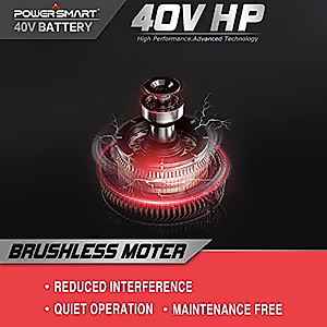 PowerSmart Lawn Mower Battery Powered with Bag, 17 Inch 3-in-1 with 40V 4.0Ah Lithium-ion Battery and Charger