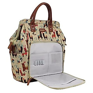 Maevn ReadyGO Water-Resistant Clinical Tote Backpack (Beige Llama)