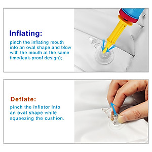 ZHUYNXIR High Chair Cushion Cover, PVC, Large, White, Soft, High Chair Accessories