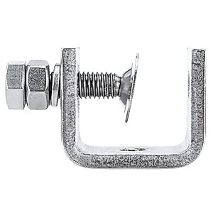 JOIKIT 6 Pack Stainless Steel C-Clamp Tiger Clamp, Heavy Duty G-Clamp with 1.18 Inch Wide Jaw Openings, Silver