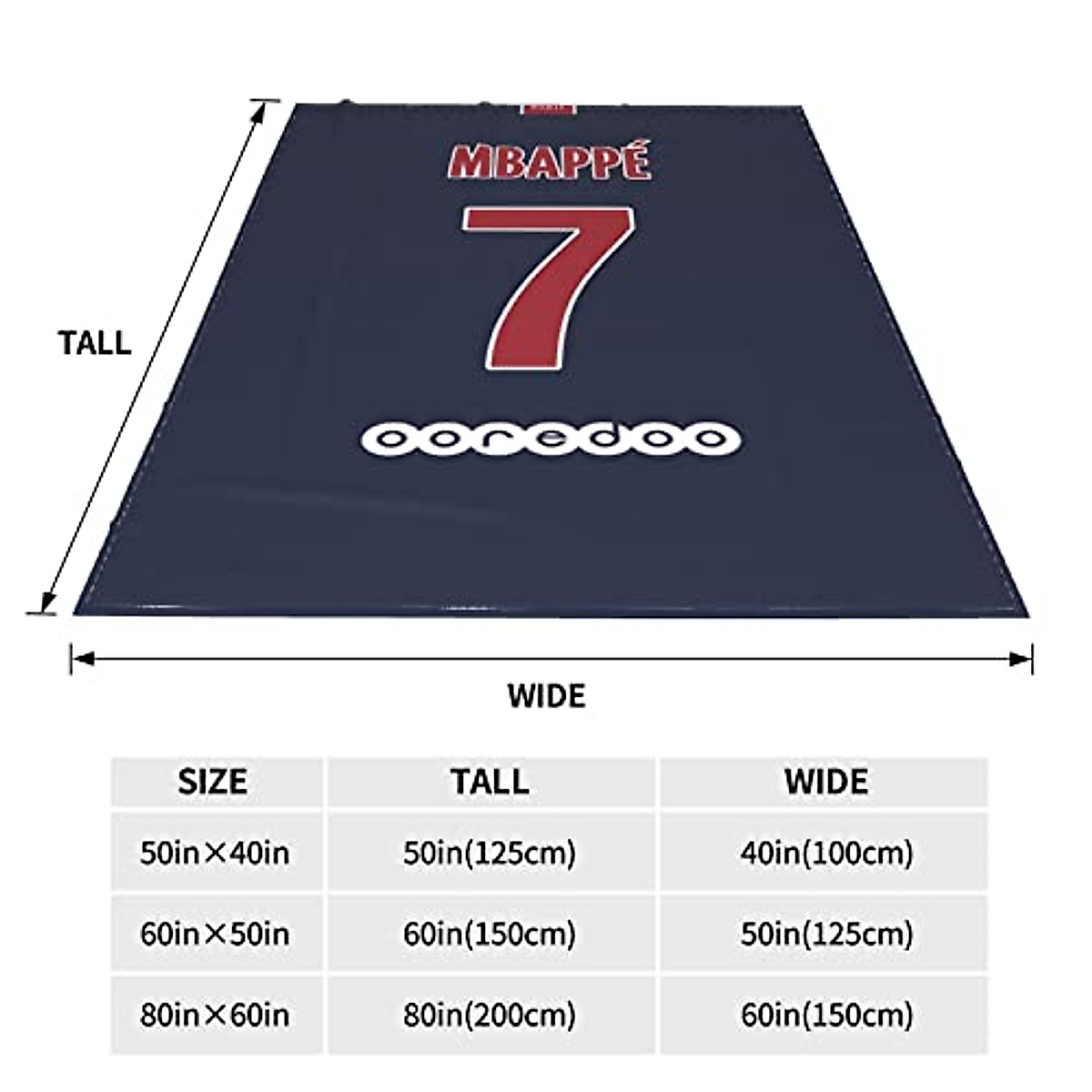 #10 #7 Mbappe King of France Super Soft Fleece Throw Blanket Ultra-Soft Micro Blankets for Car Sofa