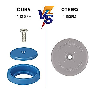 KWODE Pre Rinse Spray Valve Repair Kit for All Commercial Sink Sprayer, Spray Face Bumper and Screw Repair Part Blue