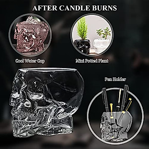 MSTR Fall Scented Candles, Novelty Gifts for Men, Cologne Candle Aromatherapy for Boyfriends Husband, Birthday Gift Idea, Grass Jar Skull Candles, Home Decor Candle (2.5oz)