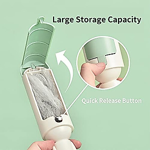 Marchul Pet Hair Remover - Reusable Cat and Dog Hair Remover for Furniture, Couch, Carpet, Car Seats and Bedding - Eco-Friendly, Portable, Multi-Surface Lint Roller & Animal Fur Removal Tool(Green)