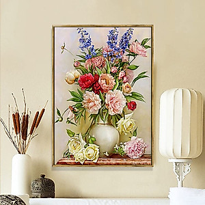 ROUKANNGE 5D Adult Diamond Painting kit,Diamond Painting of Round Diamond, DIY Handicrafts,Apply to Home Decoration,Wall Decoration,Creative Gifts(12×16inch)