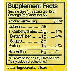Bee Pollen - Low Moisture Whole Granulars - 10 oz