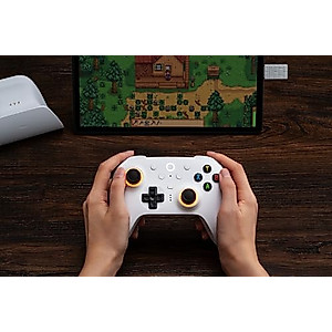 8BitDo Ultimate 2 Wireless Controller for Windows & Android, Gaming Controller with TMR Joysticks, Switchable Hall Effect/Tactile Triggers, RGB Fire Ring, 8Speed Wireless Tech, Purple
