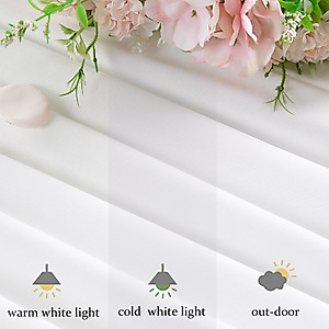 10ft x 10ft White Backdrop Curtains for Parties Thick White Backdrop Drape for Wedding Baby Shower 2 Panels 5ft x 10ft