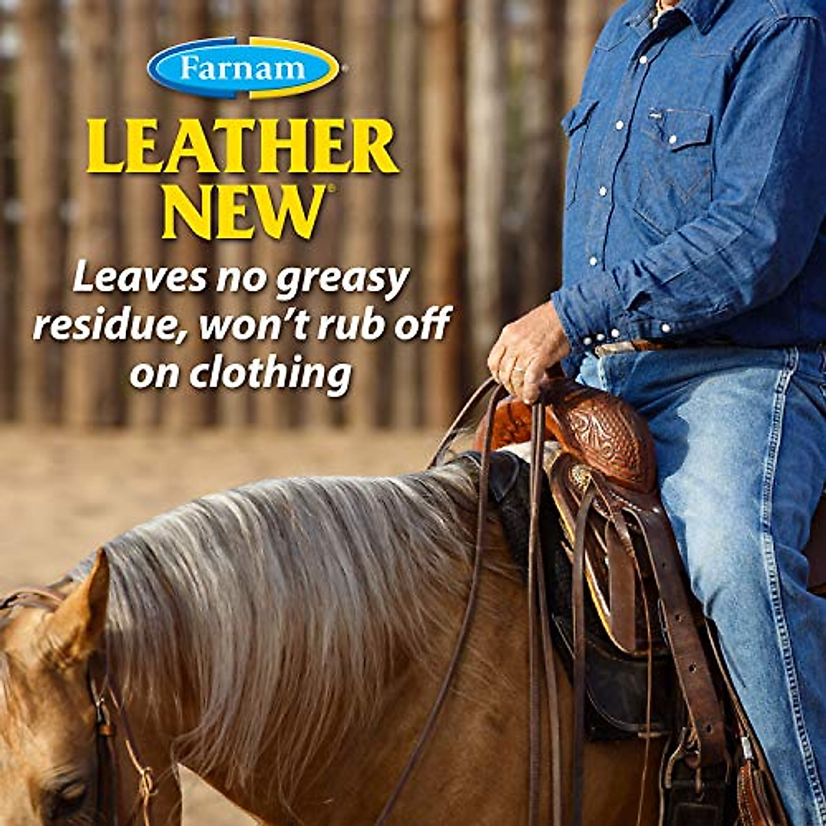 Farnam Leather New Deep-Cleaning Conditioner and Restorer for Saddles and Leather, 32 Ounces