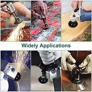 90pcs 2 inch Quick Change Sanding Discs, SUNJOYCO Nylon Surface Conditioning Discs, 1/4" Roll Lock Holder Die Grinder Sanding Disc for Surface Strip Grind Polish Burr Finish-Fine Medium Coarse