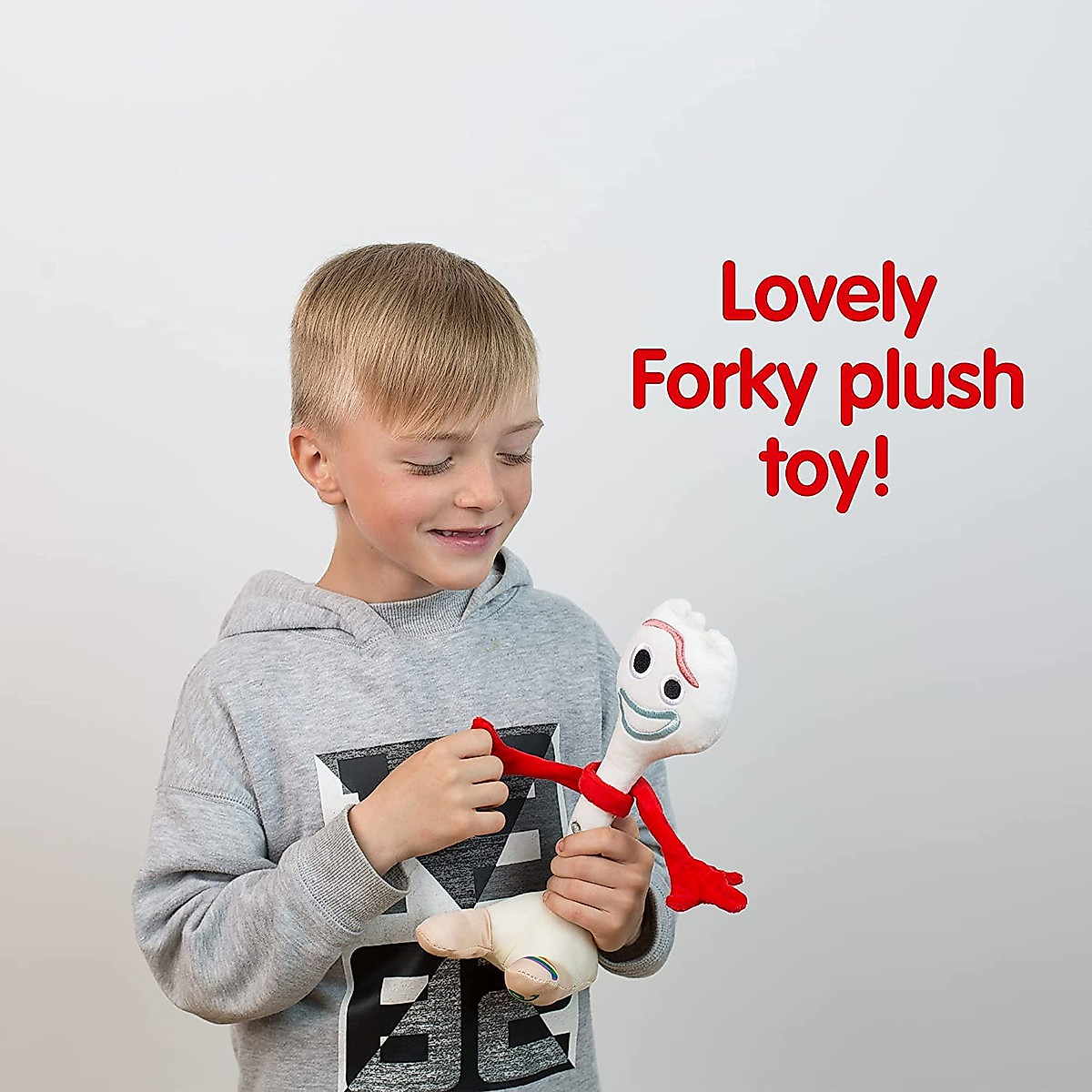Yevt - Forky Toy Story 4 Big Plush Toy Story Forky with Stickers Set 11 Inches