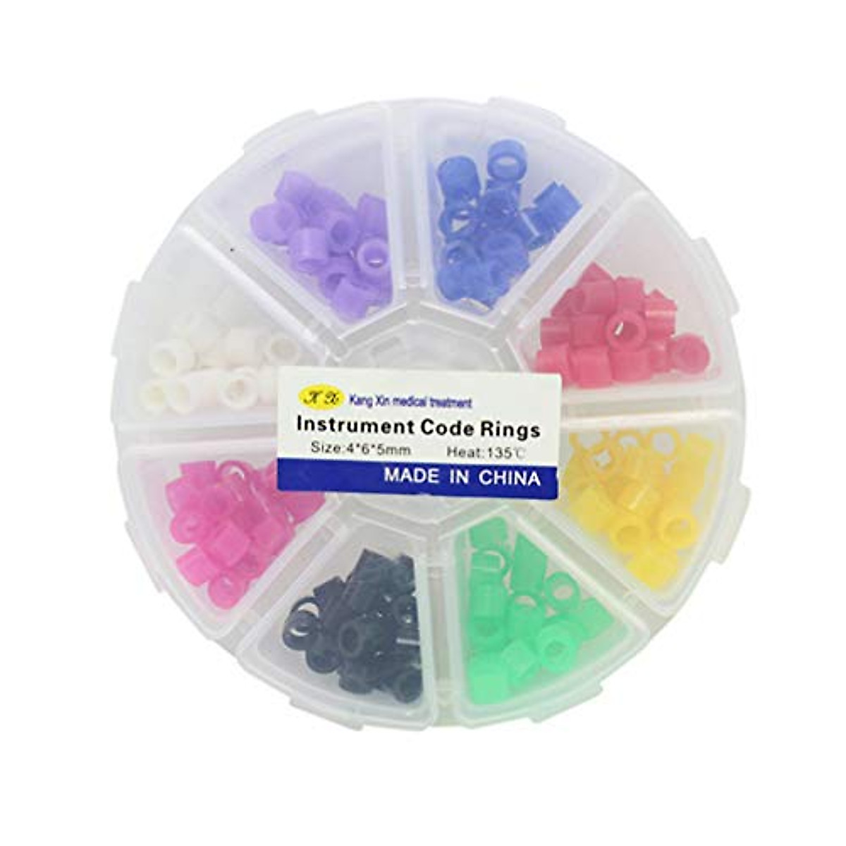 160pcs Dental Code Ring Dental Code Rings Silicone Instrument Code Rings for Color Code Rings Hospital Orthodontic Code Ring