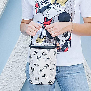 Disney Baby by J.L. Childress TwoCOOL Breastmilk Cooler - Double Baby Bottle & Food Bag - Ice Pack Included - Fits 2-4 Bottles - Insulated & Leak Proof Bottle Bag - Mickey Minnie Ivory