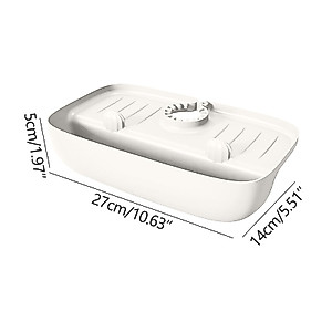 POROPL Kitchen Faucet Splash-Proof Draining Rack - Sink Water Collection Pad Non-Slip Countertop Pad, Kitchen Rag Sponge Wipe Draining Storage Rack Kitchen Bathroom Gadgets (White)