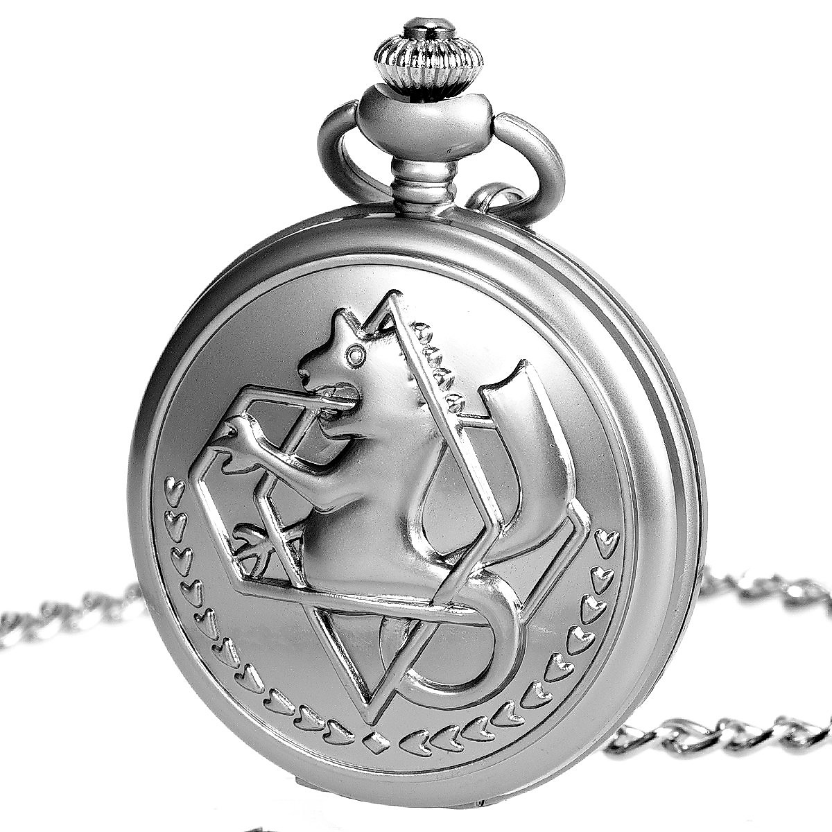SIBOSUN Fullmetal Alchemist Pocket Watch with Chain Box for Cosplay Accessories Anime, The Alchemist Pocket Watch