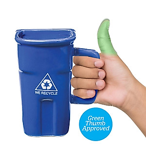 BigMouth Inc Recycle Bin Coffee Mug - Funny Gag Gift Mugs - Novelty Cups for Office, Coworkers, Home Desk - 12 Ounces