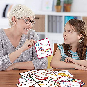 26 Pieces Alphabet Bulletin Board Set Animals Alphabet Cards Classroom Alphabet Decor Standard Manuscript Alphabet Cards,Early Learning Bedroom Nursery Playroom Decorations for Children Kids Teens