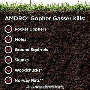 Home and Country USA Amdro Gopher Gasser - This Bundle Pack Contains 3-Packs of Gopher Gassers (6 Gassers Per Pack) and Helpful Professional Contractor Tips.
