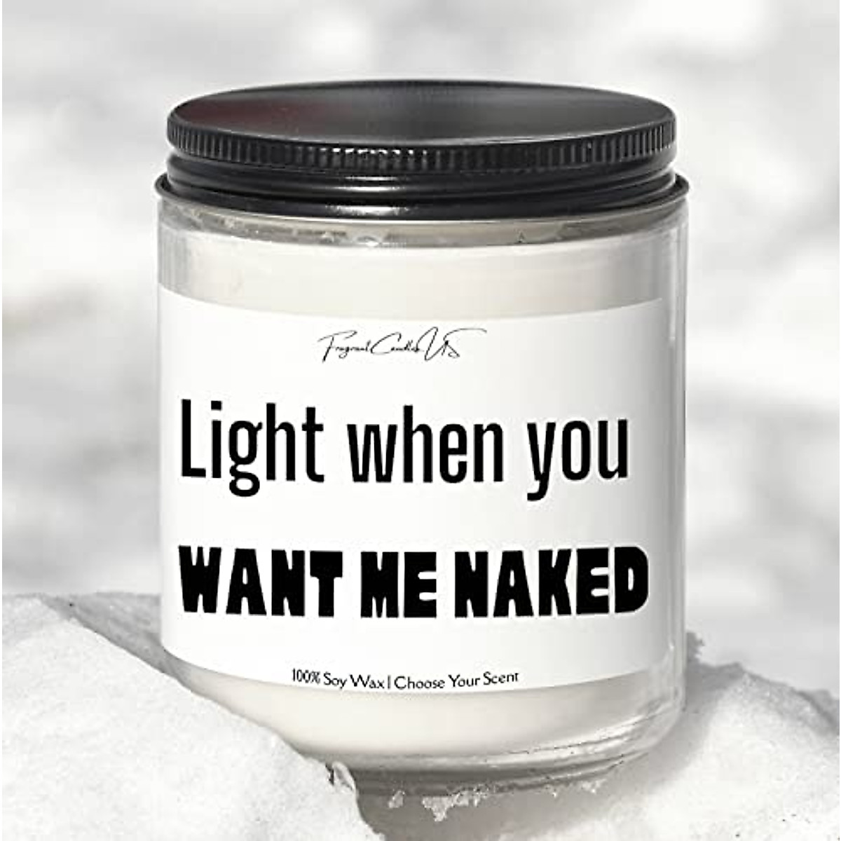 get naked sign,get naked candle,8 oz candle,sexy time candle,light when you want me naked,birthday gifts for husband,sexy gifts,anniversary gifts,romantic candles for sex (Banana Nut Bread)