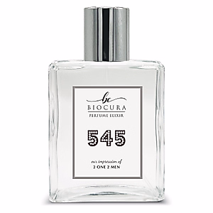BIOCURA BC Perfume 545 Inspired by Carolina 2 One 2 Men For Men Replica Fragrance Dupes Eau de Parfum Spray Bottle 3.4 Fl Oz/100ml-X1
