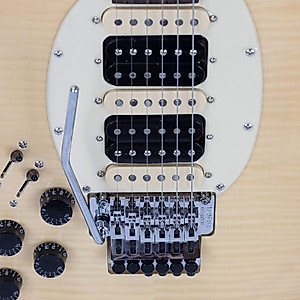 Sawtooth 6 String Solid-Body Electric Guitar, Left-Handed Natural Flame (ST-ES-LH-HYBRID-FL-NFM-KIT)