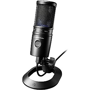 Audio-Technica AT2020USB-X Cardioid Condenser USB Microphone Pop Filter (AT8175), Hosa 10Ft XLR Cable, Pack of 6 Wire Ties & Goby Labs Cleaner w/Cloth