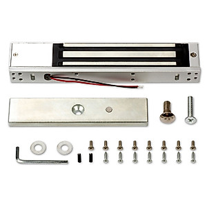 MENGQI-CONTROL Full Kits Biometric Fingerprint RFID Password Access Control Systems + 600lbs Force Electric EM Magnetic Lock +110V Power Supply+10 Cards and Key Fobs