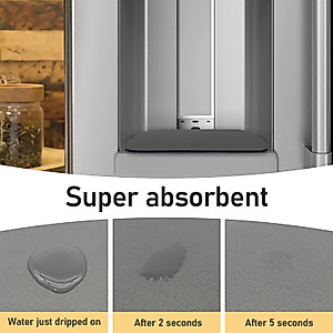 LOPNUR Refrigerator Drip Tray 2 Pack: Refrigerator Drip Catcher for Fridge Water Dispenser, Super Absorbent Diatomite Fridge Water Drip Tray for Whirlpool, GE, Samsung Refrigerator Replacement Grills