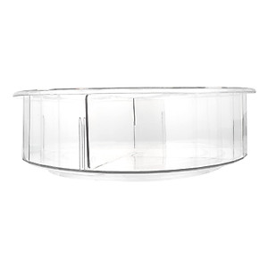 1pc Condiment Storage Rack Pantry Plastic Turntable Seasoning Bottle Holder Revolving Condiment Holder Desk Topper Shelf Bin Kitchen Rack Round White The Pet To Rotate Cosmetic Box