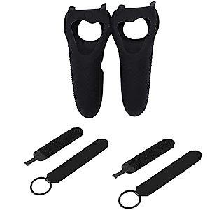 Replacement Part For Touch-Controller Grip Cover Case Strap For Oculus Qu/Rift S Wrist Strap Anti-Throw Han Protective Accessories - (Color: Black)