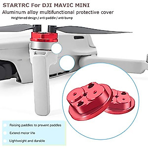 Muised Rc Accessories and Parts 4pcs Metal Motor Covers Dustproof Protective Cover for Drone Mavic Mini Drone Flying Accessories Travel Mini Drone Accessories