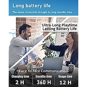 Mosonnytee Bluetooth Headset Open Ear Headphones Bluetooth earpiece Noise Cancelling Headphones with Microphones Bluetooth Headset for Cell Phones handfree Bluetooth Headset with 6-Hours Usage (Gold)