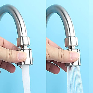 UMANYI Commercial Kitchen Faucets Wall Mount 4 inch Center Stainless Steel Brushed Nickel 2 Handle Utility Laundry Sink Bar Pre Faucet 11" Spout with Aerator SSKF09-3CZ