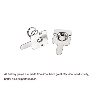 MECCANIXITY 10 Pairs AA AAA Batteries Spring Plate and 20 Pcs AAA Battery Negative to Positive Conversion Spring Contact