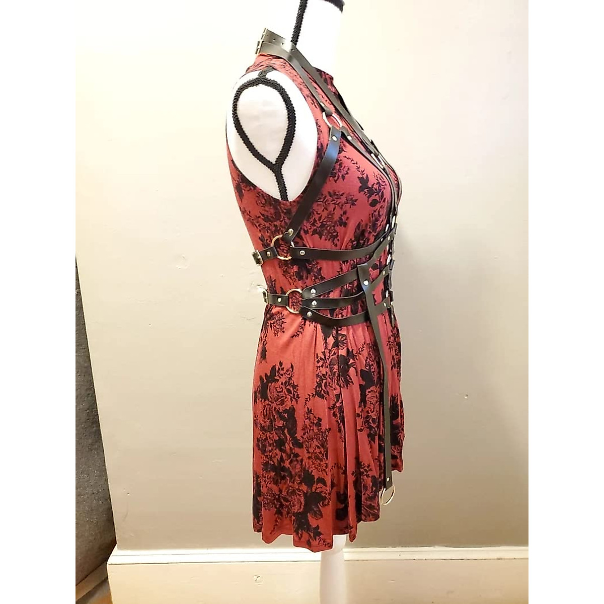 Punk Leather Chest Body Chain Sexy Harness Waist Chains Nightclub Party Rave Belt Belly Bra Jewelry Accessories for Women